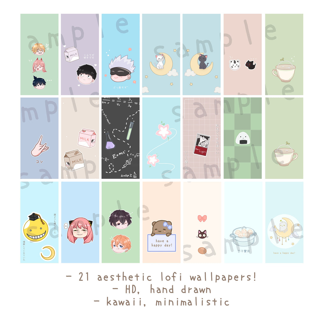 Kawaii Anime Inspired Phone Wallpaper Pack – viyaura