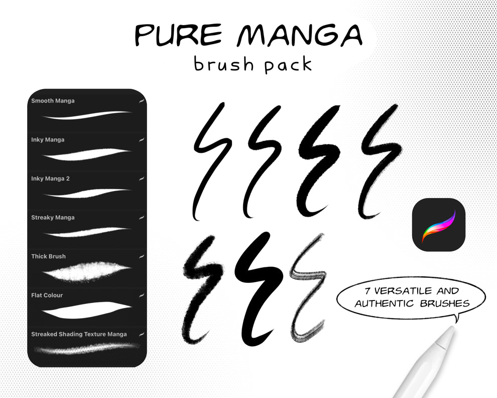 Pure Manga Brush Set – viyaura