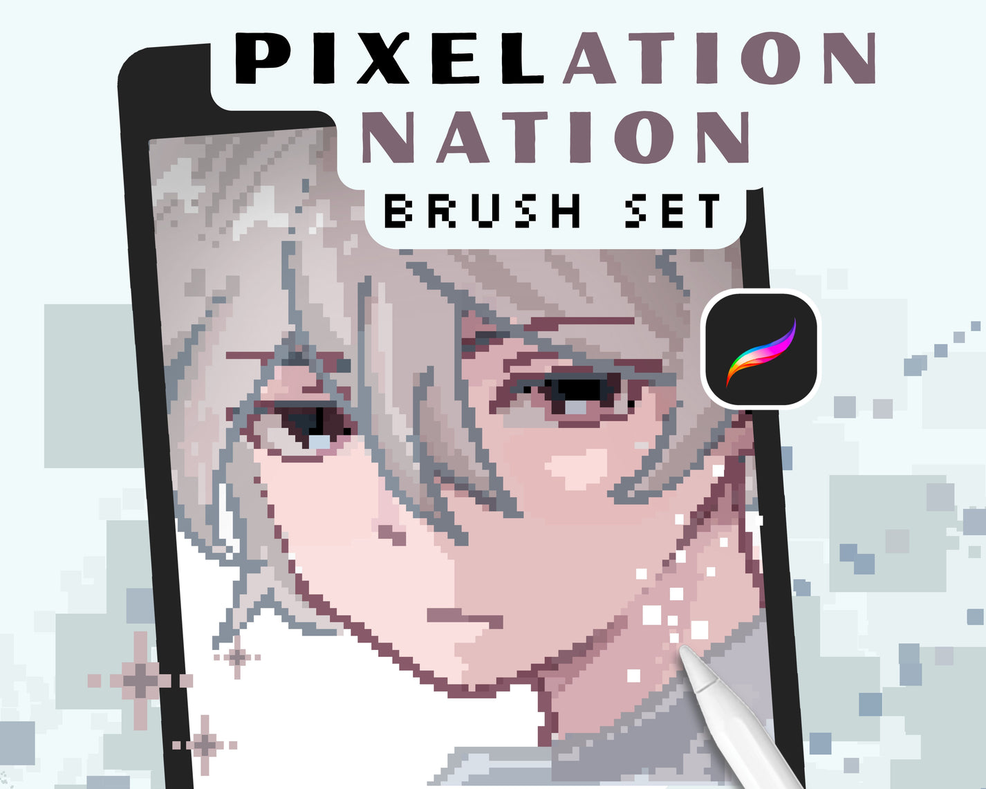 Pixelation Nation Brush Set – viyaura